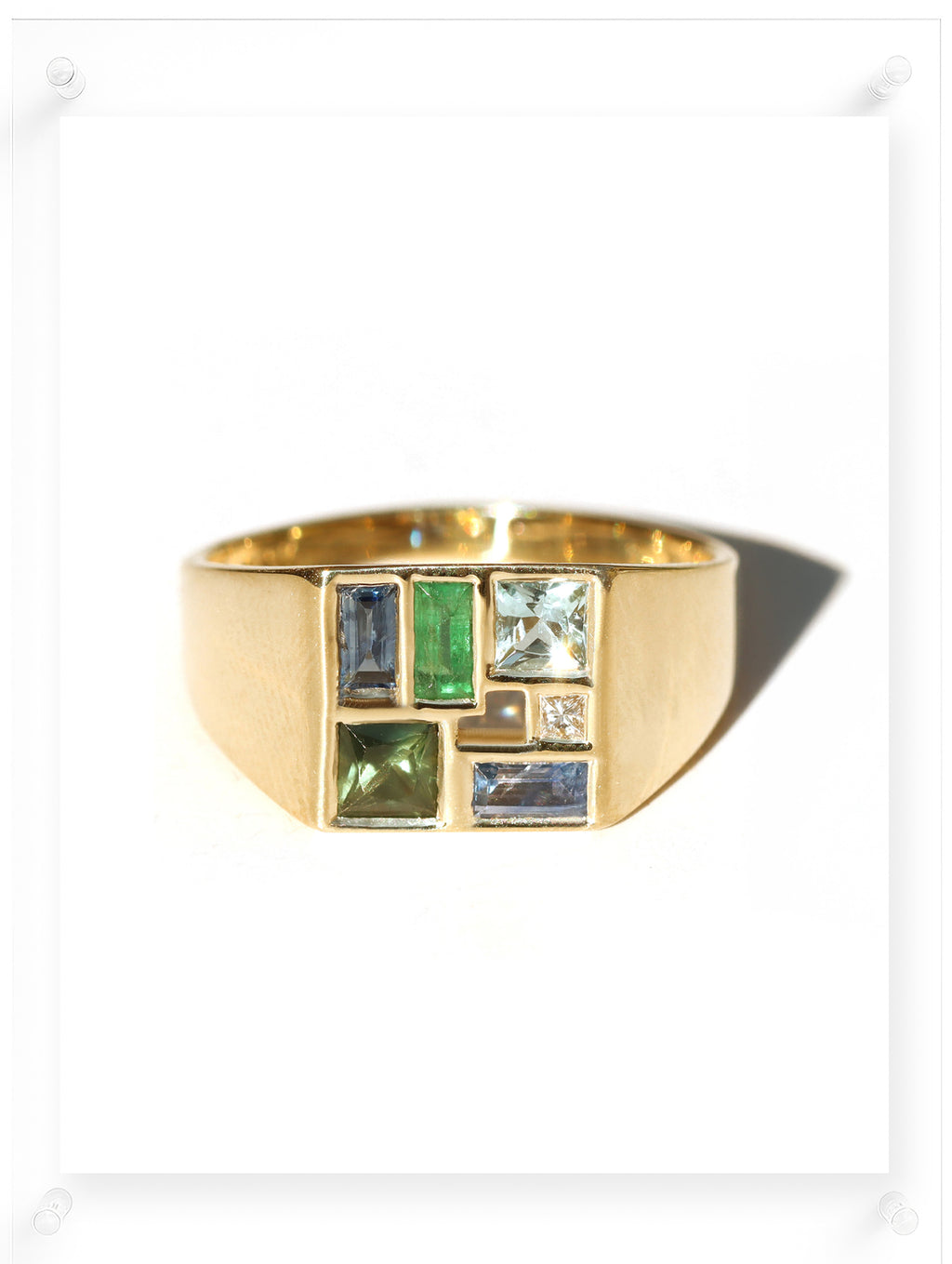 Poetic Mind Blue Sapphire Ring - 14k Yellow Gold – Ella Yoo Jewelry